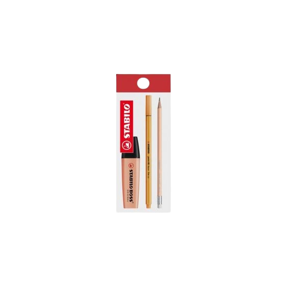 Stabilo Kit Pastel Durazno (Lapiz+Point 88+Boss)