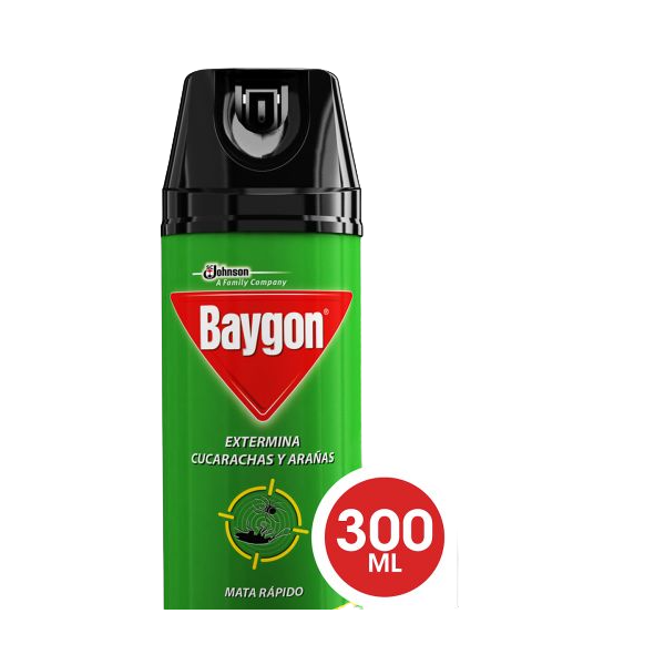 Baygon Cucarachas y Arañas Verde 300ml