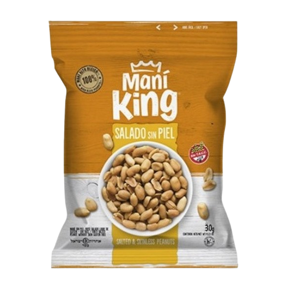 Maní King Salado s/ Piel 30g