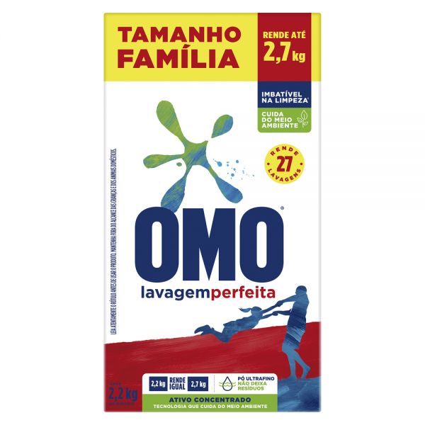 Omo Jabon en Polvo Lavado Perfecto 2,2kg